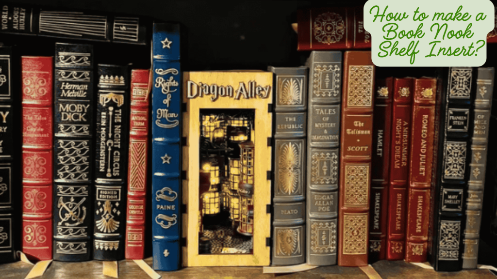 How To Make A Book Nook Shelf Insert DIY- AKA A Book Nook