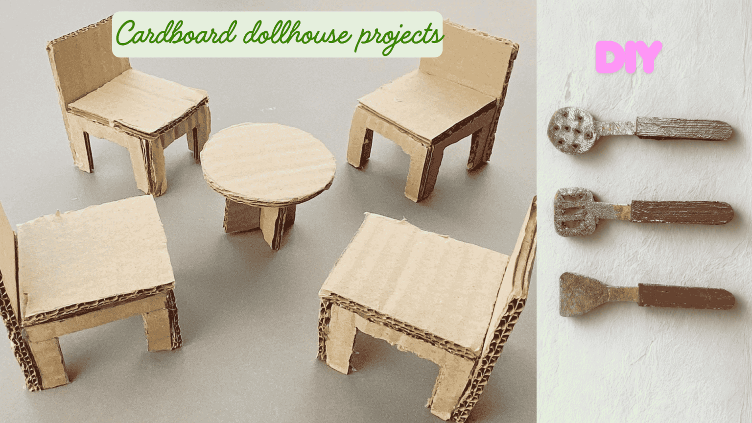 Easy Dollhouse Miniature Projects You Can Make From Cardboard
