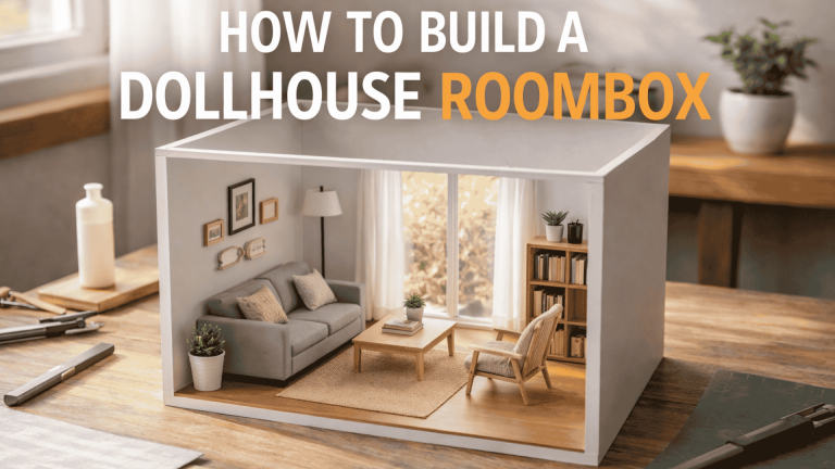 How To Build A DIY Dollhouse Room Box- A Step-By-Step Guide