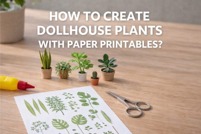 How To Create Miniature Plants And Flowers Easily Without Printables?