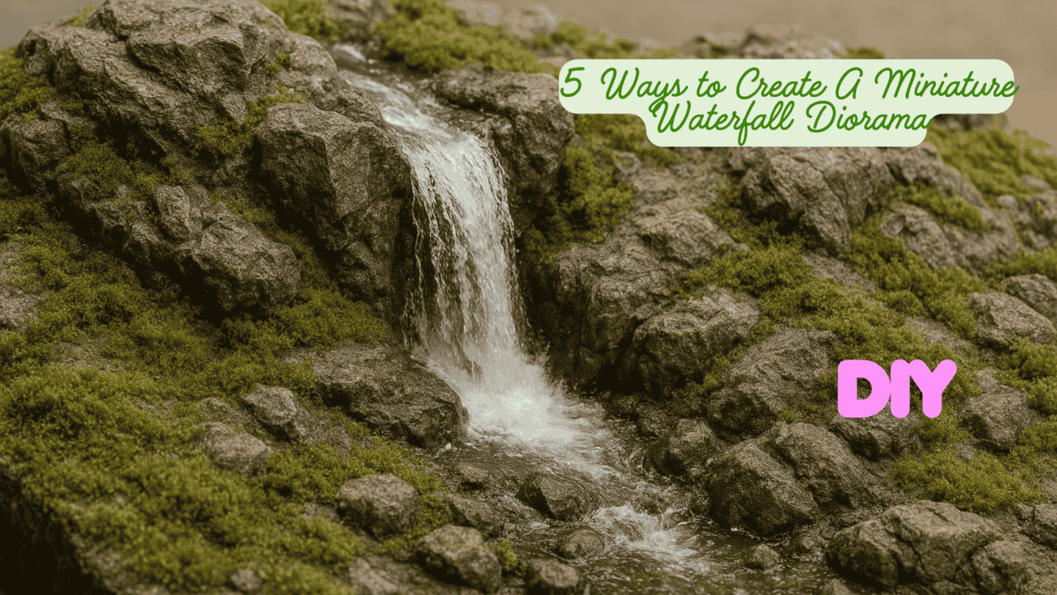 How to Make a Miniature Waterfall for Your Dollhouse – 5 Methods