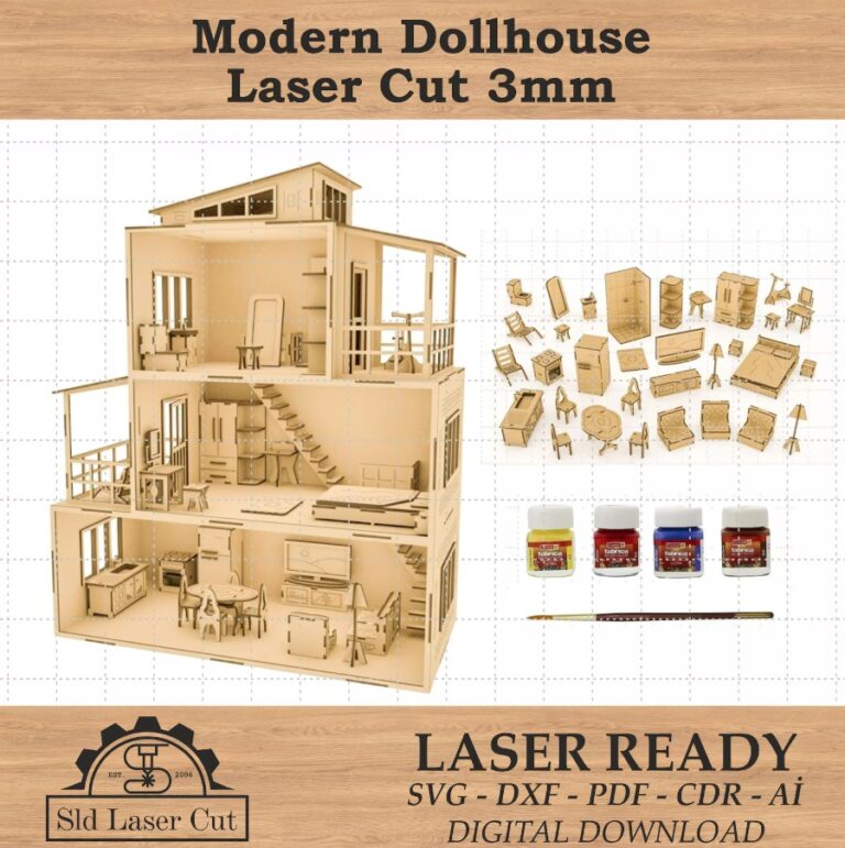 Where to Find Laser-Cutting Design Files for Your Dollhouse Kits and ...
