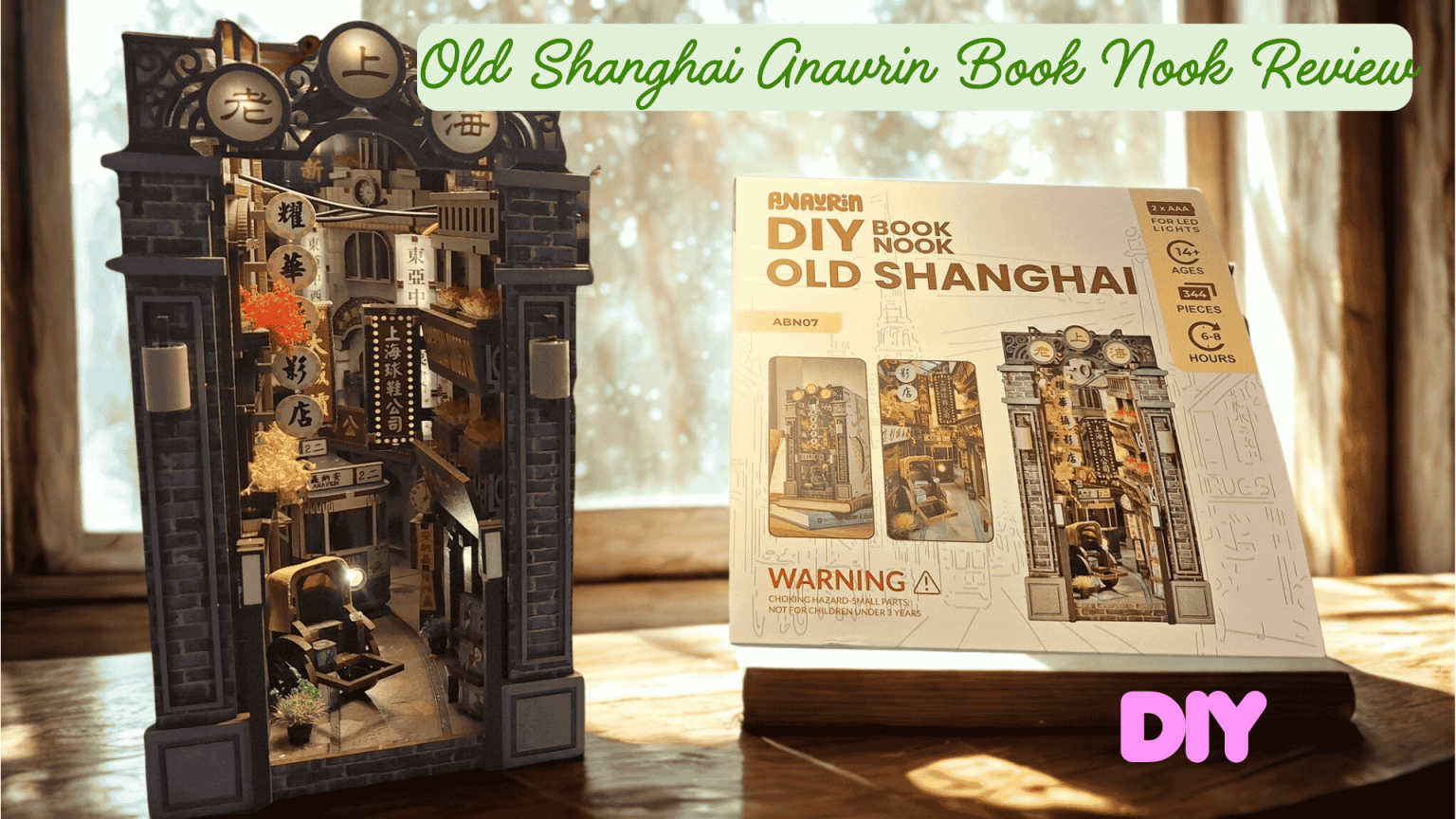 Anavrin Old Shanghai Book Nook Kit Review – A Cozy Street Scene in ...