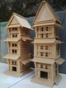 More Creative Popsicle Stick Houses -13 Top Artists!