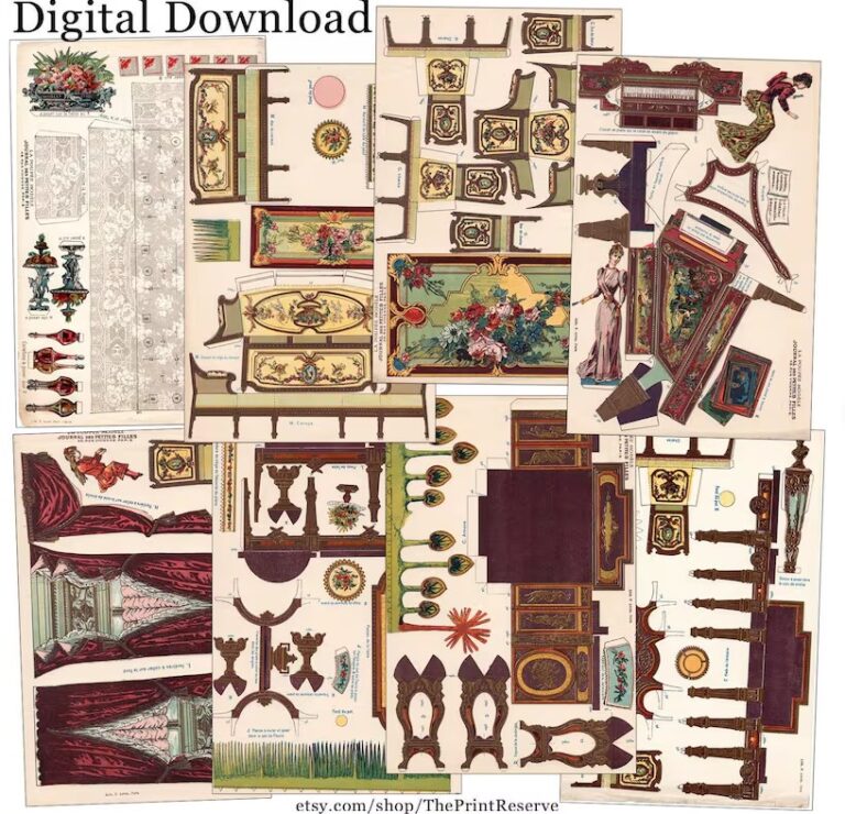 23 Places to Find Dollhouse Printables for Every Miniature Need